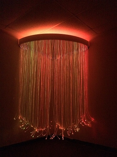 Fiber Optic Corner Shower for Sensory Rooms