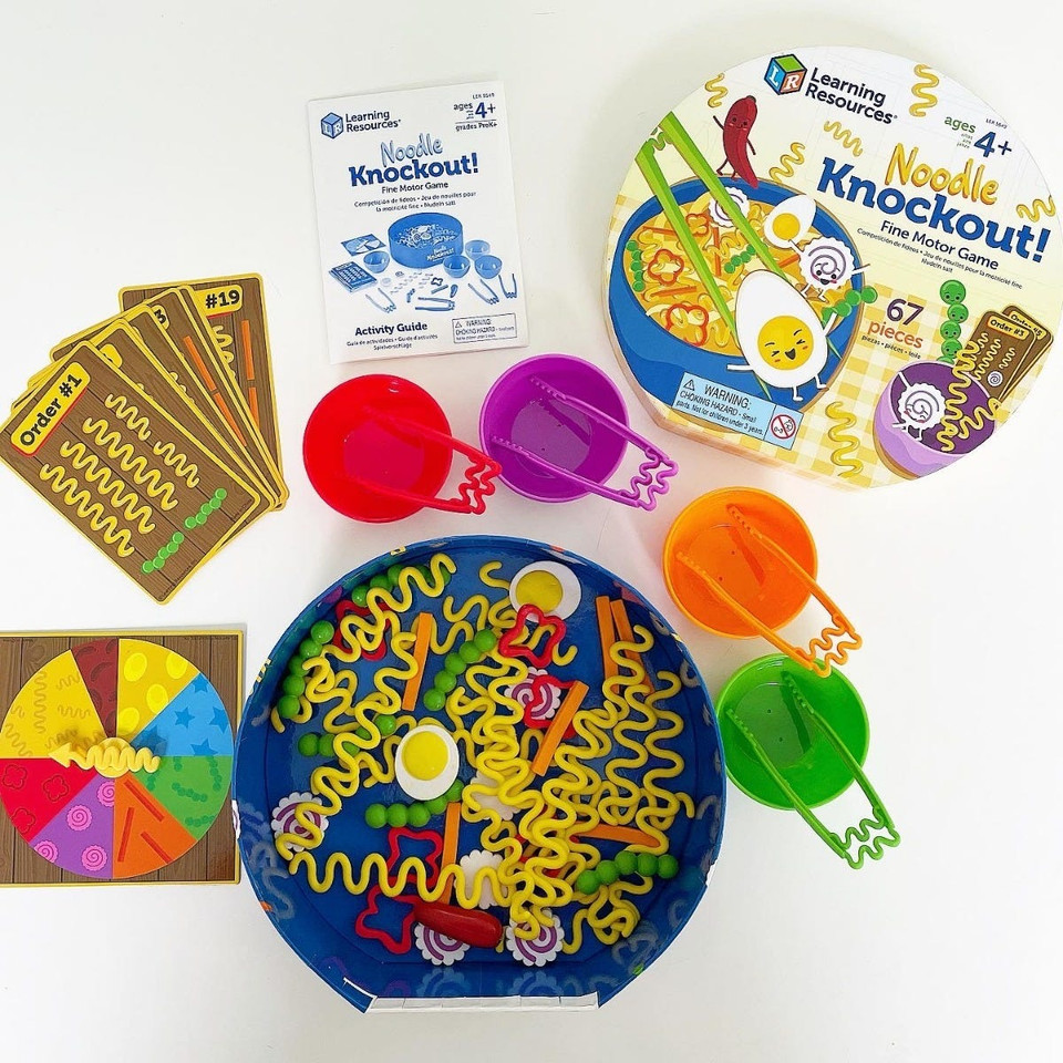 Noodle Knockout Fine Motor Game