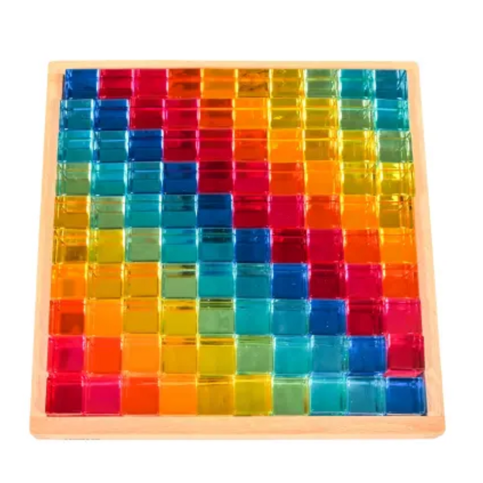 Gem Cube Mirror Tray | National Autism Resources