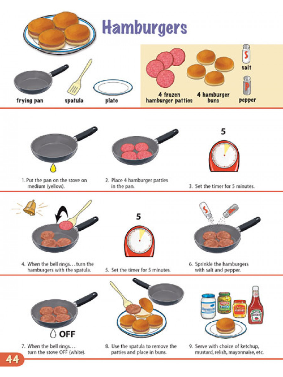 Look n Cook - Color Coded Cook Book - Autism Life Skills