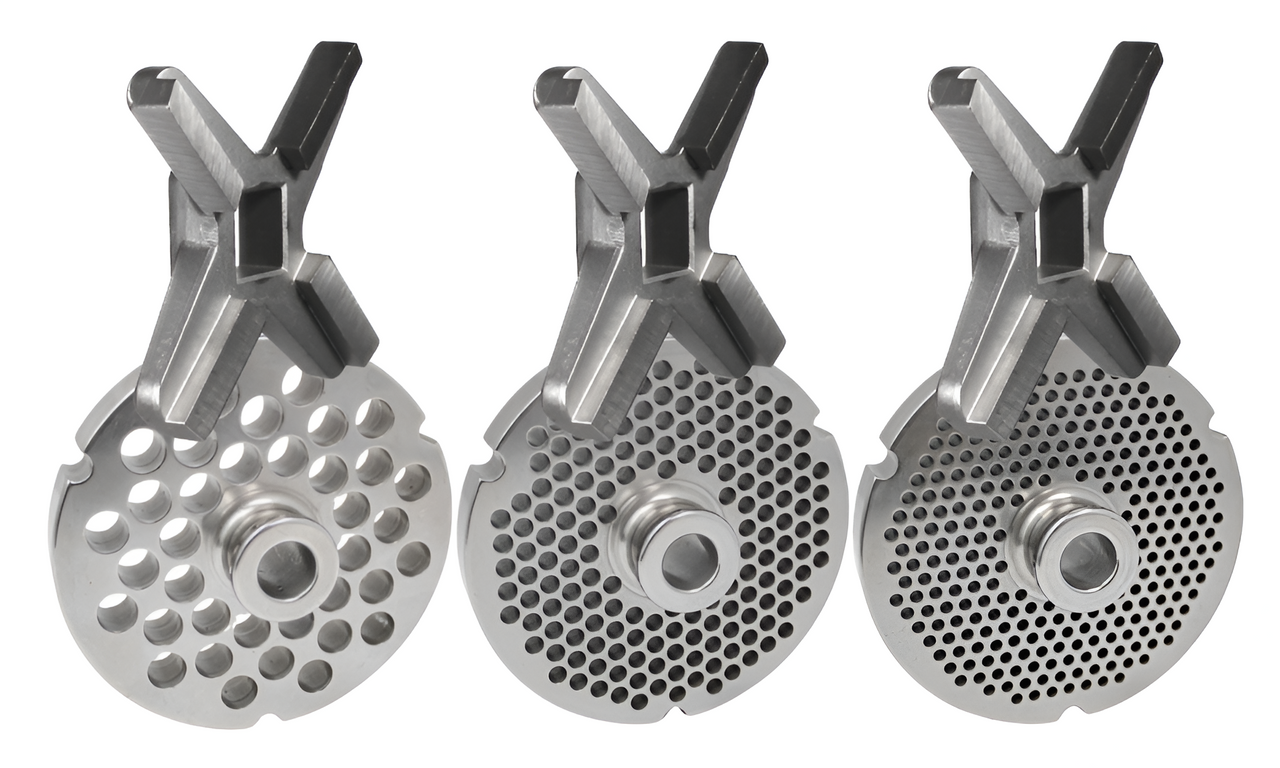 Grinder Plate Hub Pack First, Second, Third Grind #32 3/8", 3/16", 1/8 ...