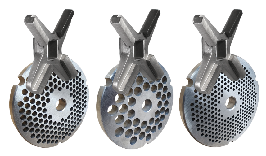 Grinder Plate Pack First, Second, Third Grind #12 3/8", 3/16", 1/8 ...