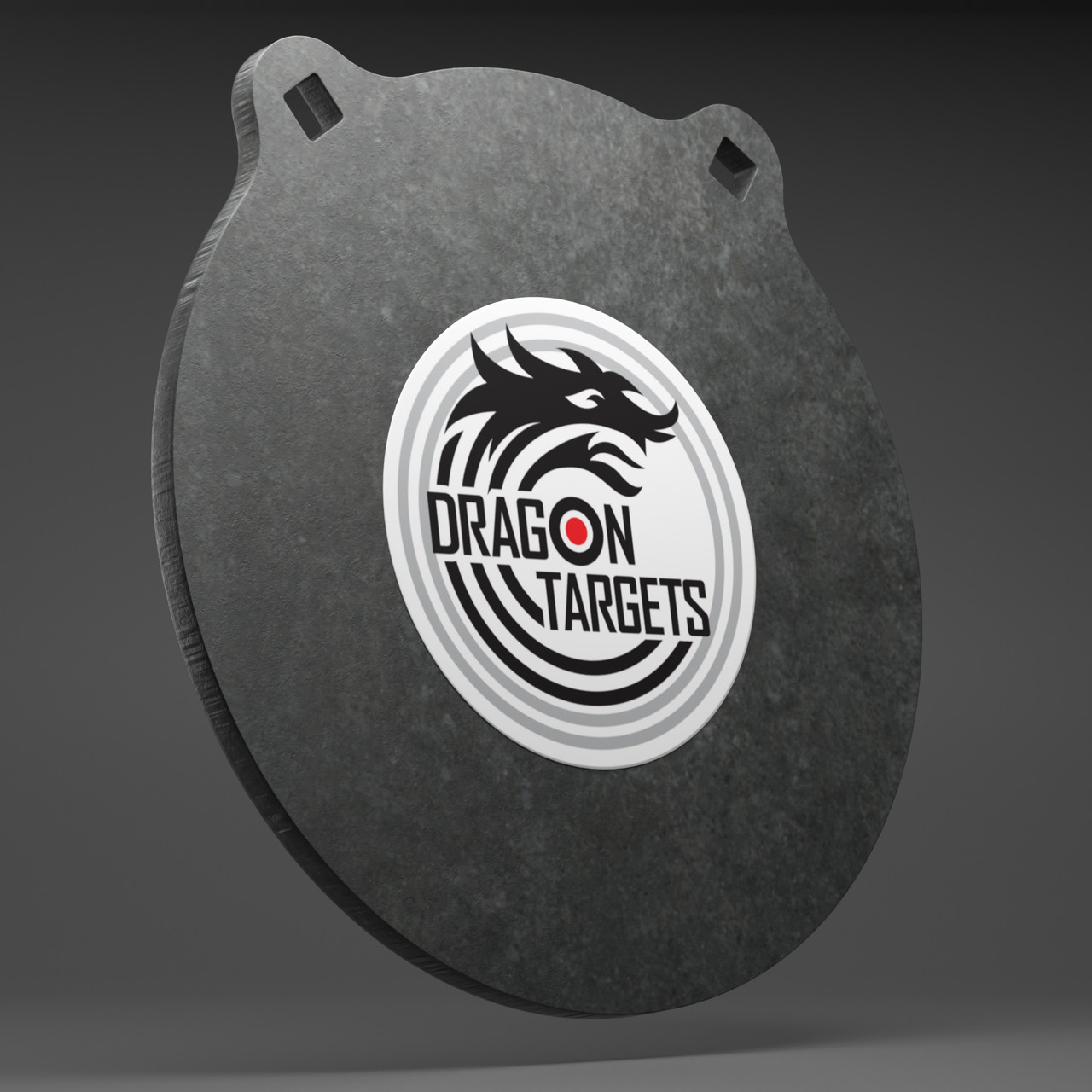 Dragon Targets 10" x 3/8" Raw Gong AR500 Steel Shooting Target