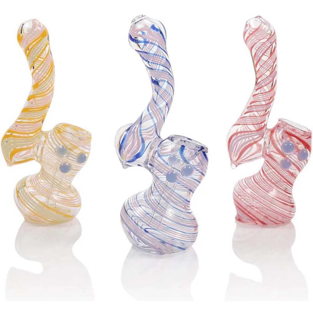 BUB-43 | Triple Dotted Bubbler w/ Line Design - Prism Wholesale