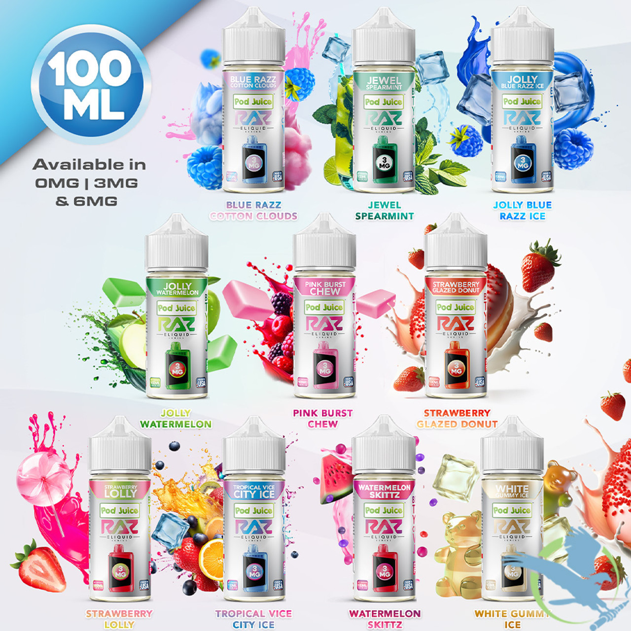 RAZ x Pod Juice E - Liquid - Prism Wholesale