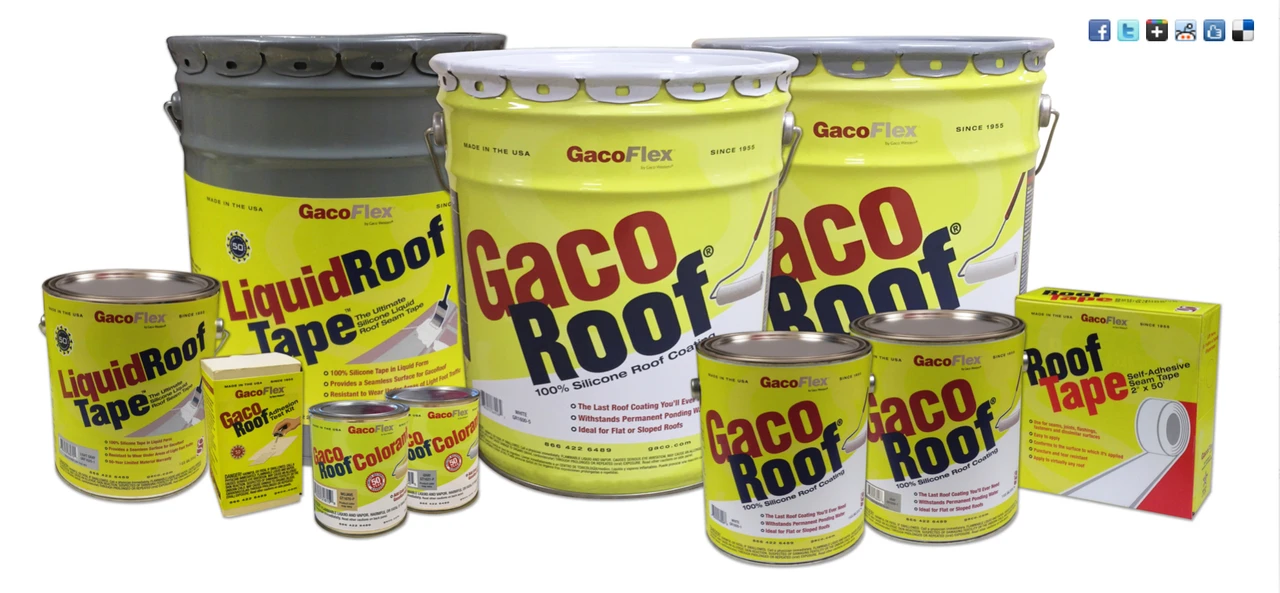 Gaco Roof 100% Silicone Roof Coating | Waterproof Protection