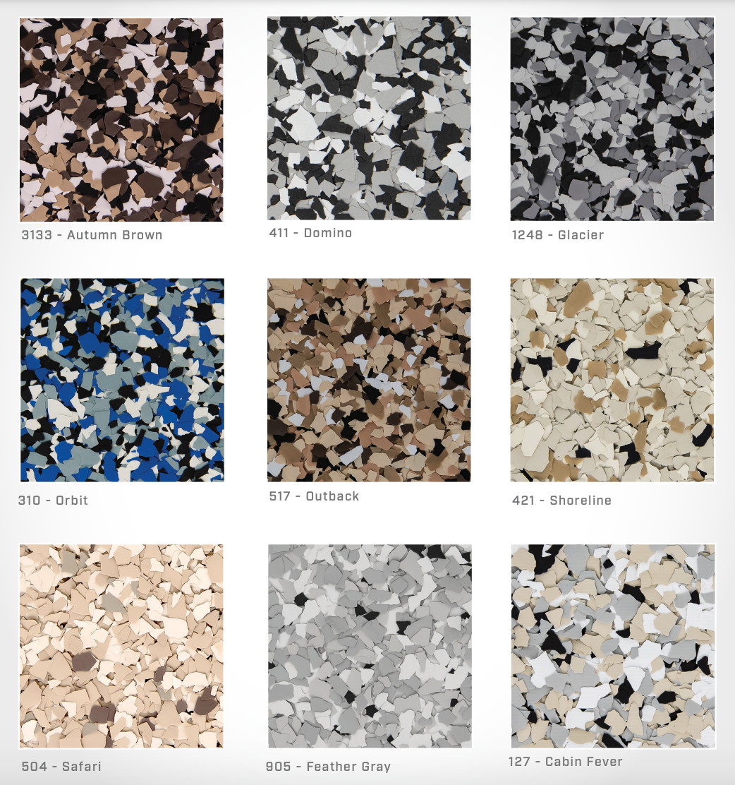 ChipFlakes-40 lb. Box- 1/4" Size - Blended Colors