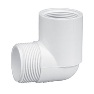 412-007 PVC MPT X FPT 90 Deg. Street Elbow