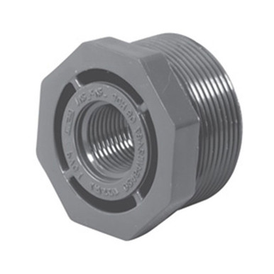 839-420 - 4" x 2" Schedule 80 PVC Reducing Bushing, Gray