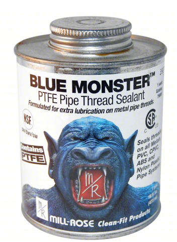 Blue Monster 76005 Heavy-Duty Industrial Grade Thread Sealant with PTFE ...