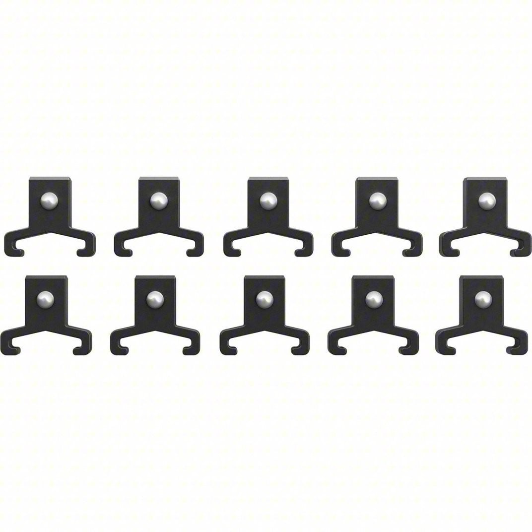 Milwaukee 49-66-6741 Interchangeable Socket Rail Clip, 1/2 in Drive, 10 ...