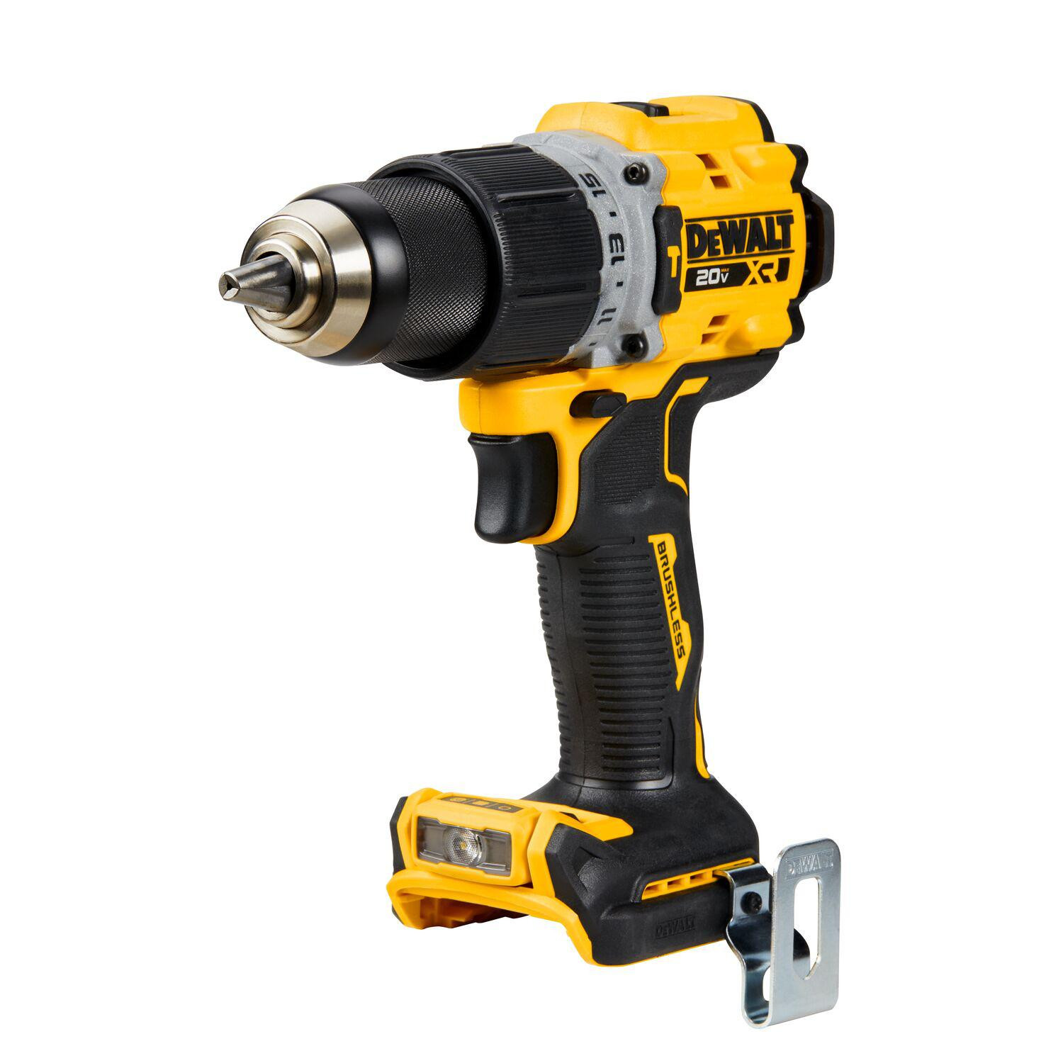 DeWALT XR DCD805B Brushless Cordless Hammer Drill/Driver, 1/2 in, 20 V ...