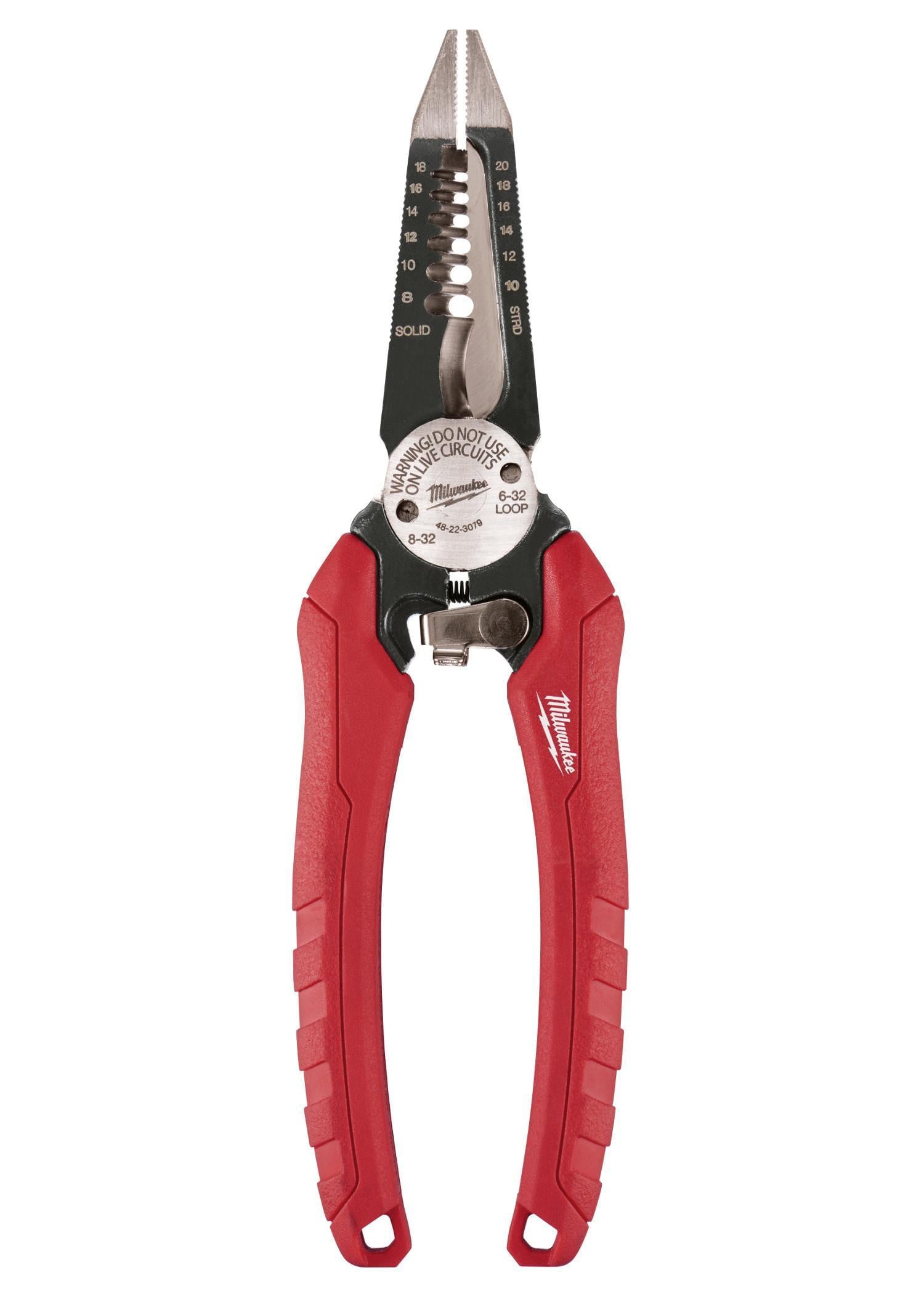 Milwaukee 48-22-3079 6-in-1 1-Handed Spring Loaded Combination Plier ...