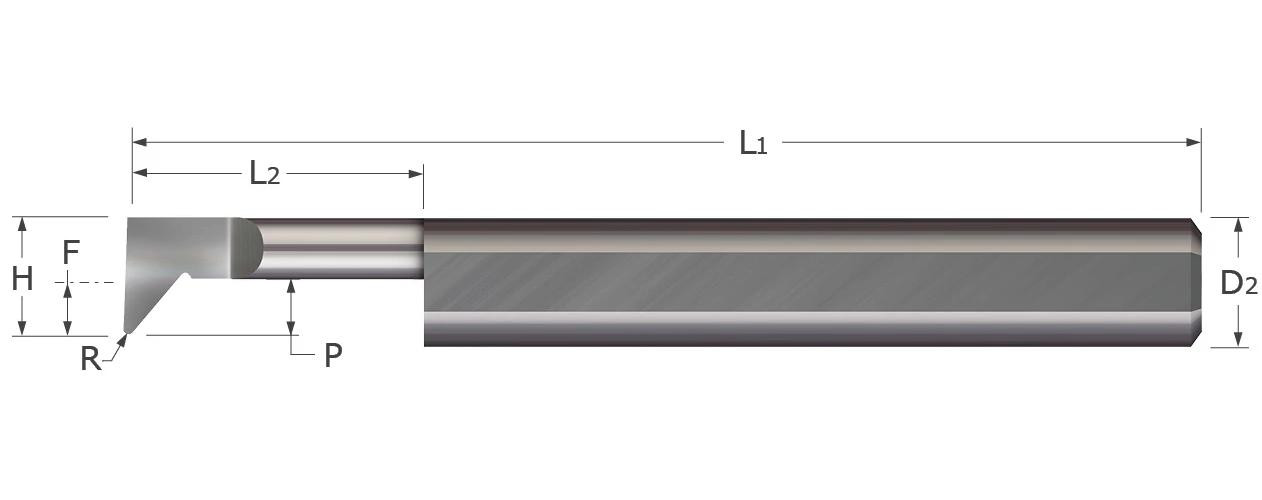 MICRO 100 PR-110250X Standard Radial Profiling Tool, Right Hand Cutting ...