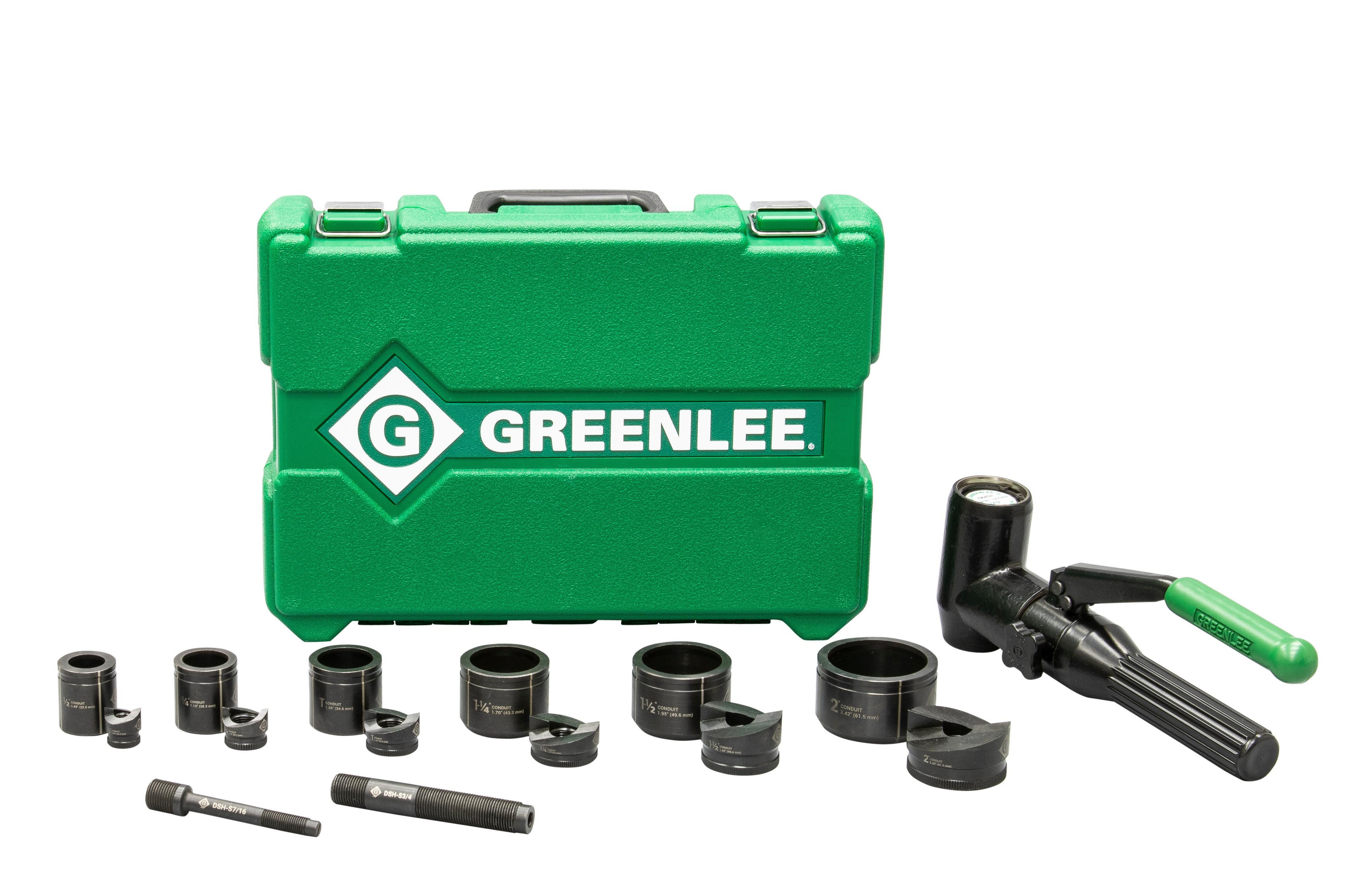 Greenlee Slug-Buster 7235BB Manual Knockout Punch Die Kit, 10 ga ...