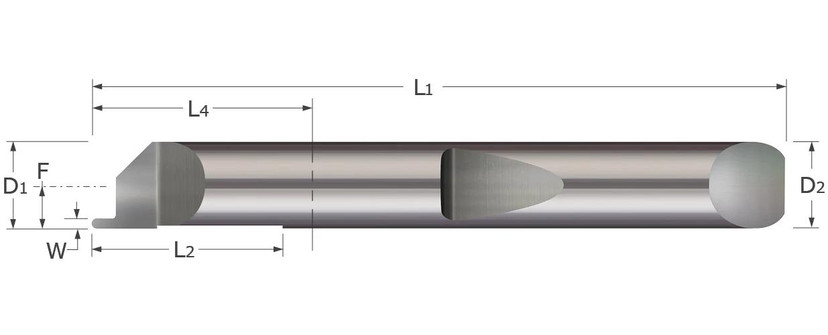 MICRO 100 PR-2301000 Standard Radial Profiling Tool, Right Hand Cutting ...