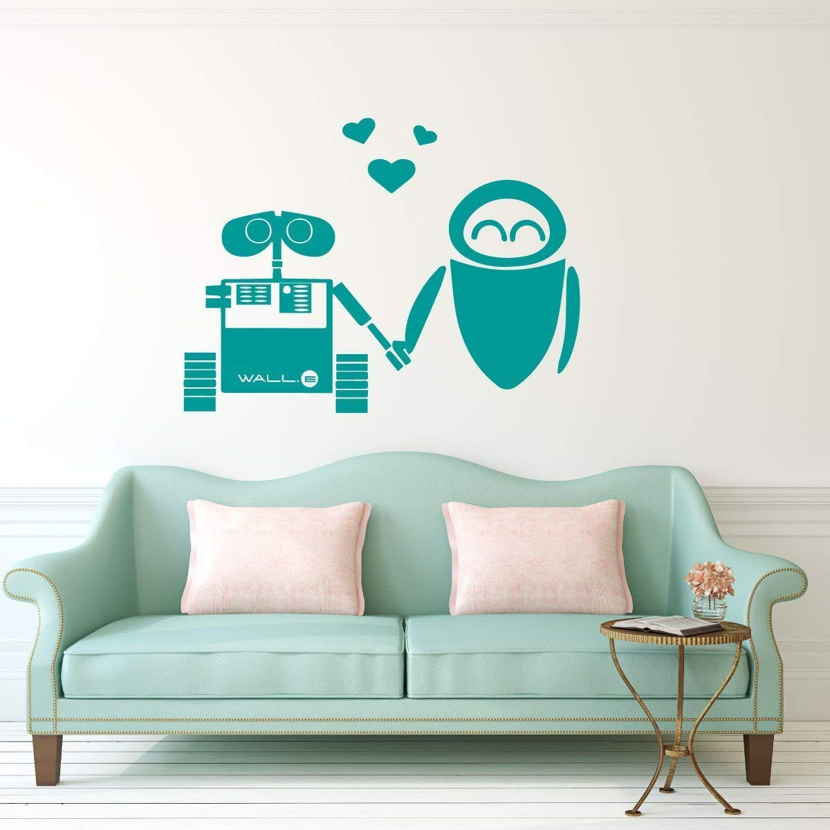 Wall-E and Eve Wall Decal Sticker | Custom Vinyl Decor