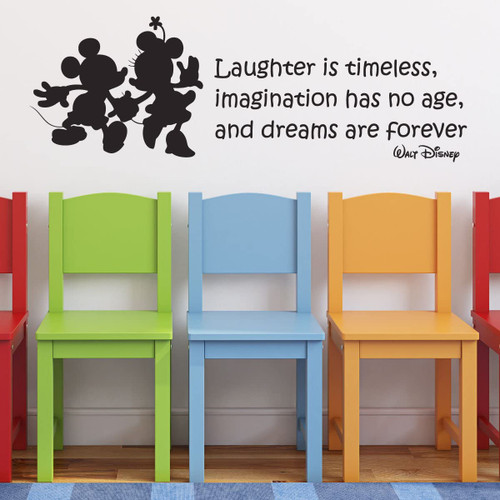 Walt Disney Mickey and Minnie Mouse Decorations "Laughter is Timeless"