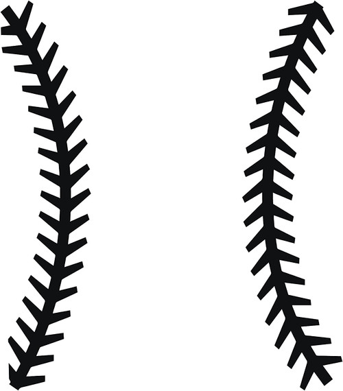 Baseball and Softball Stitches Vinyl Decal