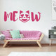 'Meow' Vinyl Wall Decal