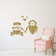 Wall-E and Eve Wall Decal Sticker