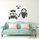 Wall-E and Eve Wall Decal Sticker