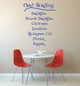 Hobbit Meal Times Vinyl Decal | Custom Vinyl Decor