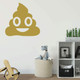 Poop Emoji Wall Decal