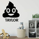 Poop Emoji Wall Decal