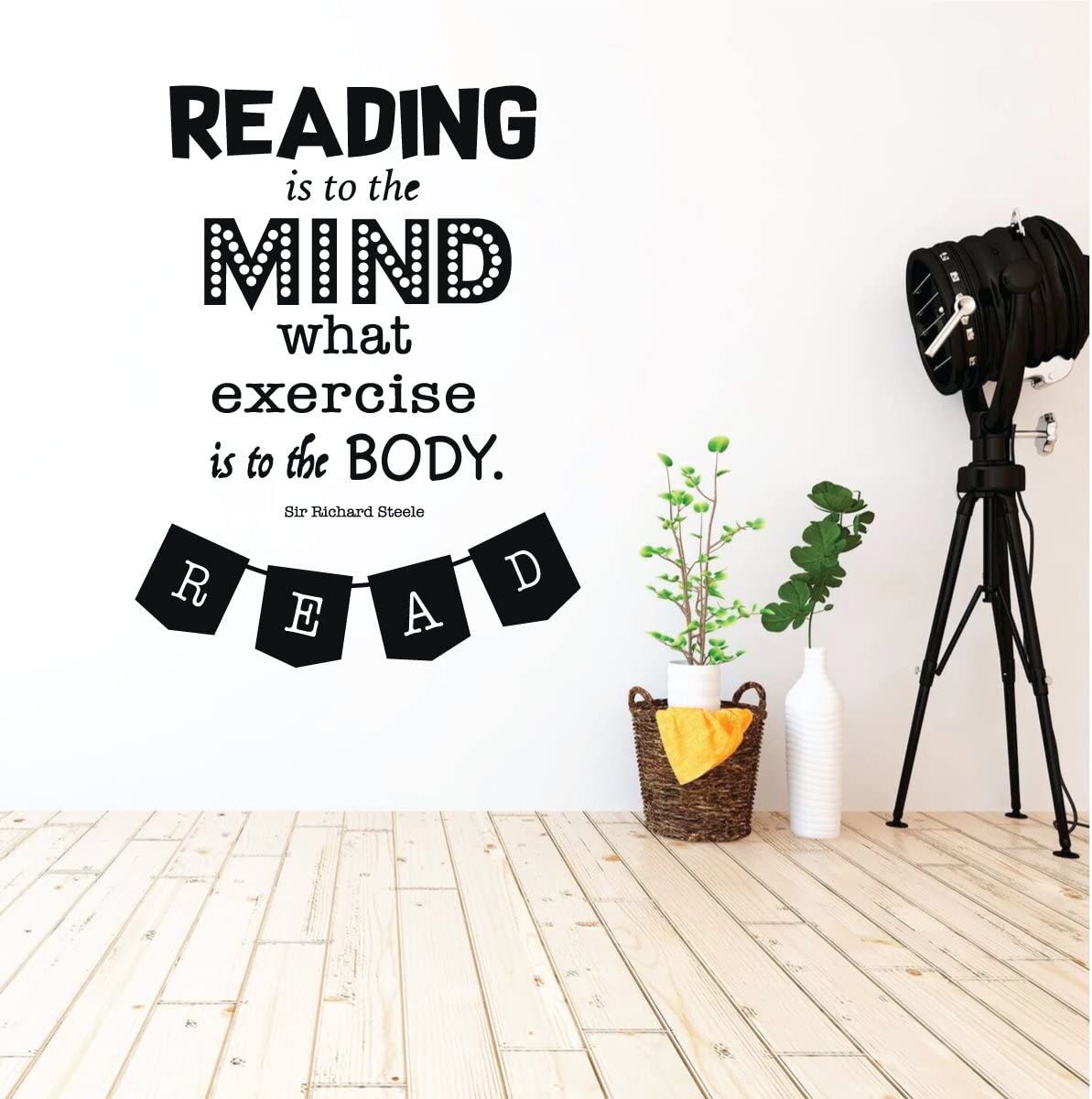 Reading is to the Mind What Exercise is to the Body Quote Wall Decal ...