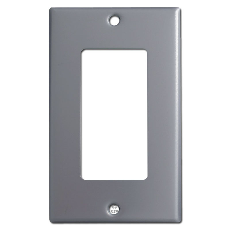 Gray Decora Rocker Switch Plate Covers for Modern Switches & Outlets