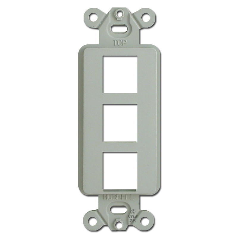 Gray Coax Cable Jack for Decorator Switch Plates