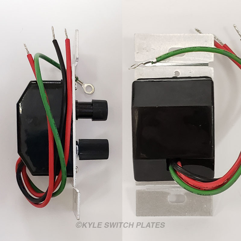 Narrow Push Button Dimmer Switches - 3 Way 600 Watt Trimmed