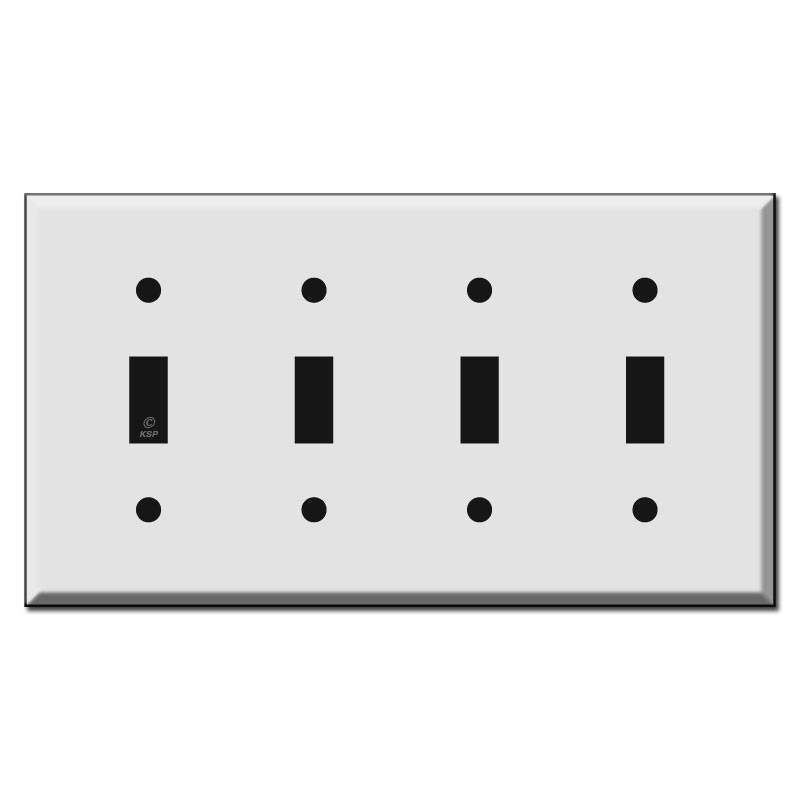 4 Toggle Switch Plate Covers | Kyle Switch Plates