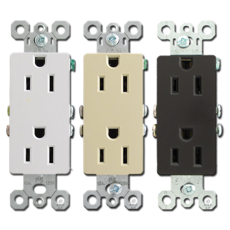Decora Outlets & Block Receptacles - 15A/20A Modern Plugs