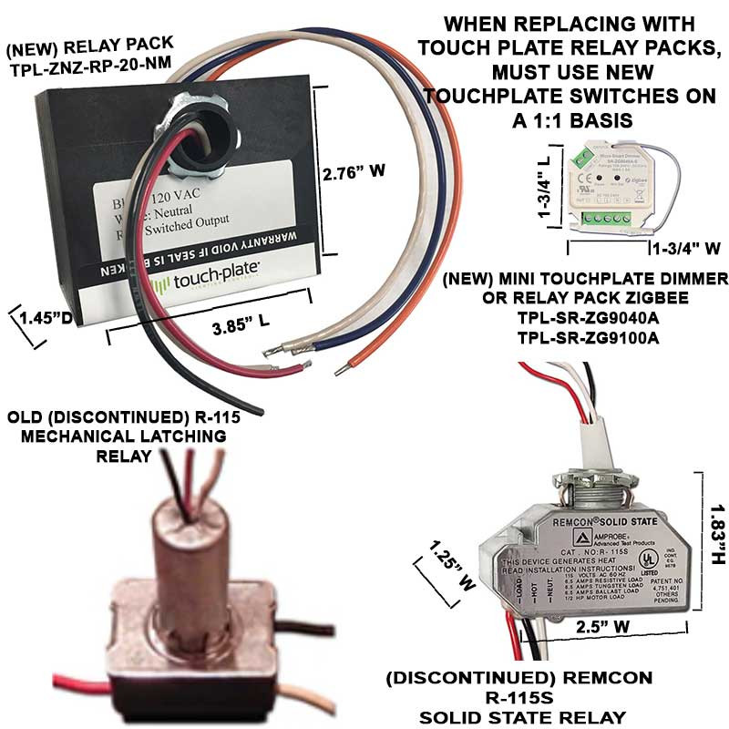Remcon Relays - Low Voltage Remote Control R-115S Relay Switches