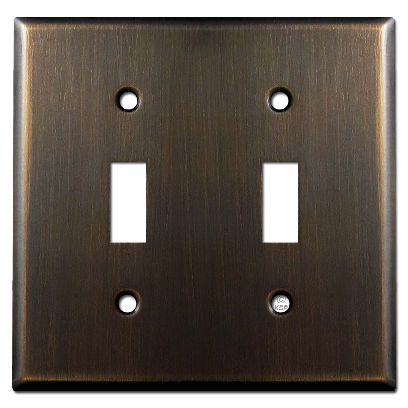 Asian Bamboo Wall Switch Plates in Oil Rubbed Bronze - Kyle Design