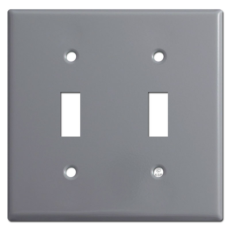 Gray Toggle Switch Plates for Light Switches - Made in USA