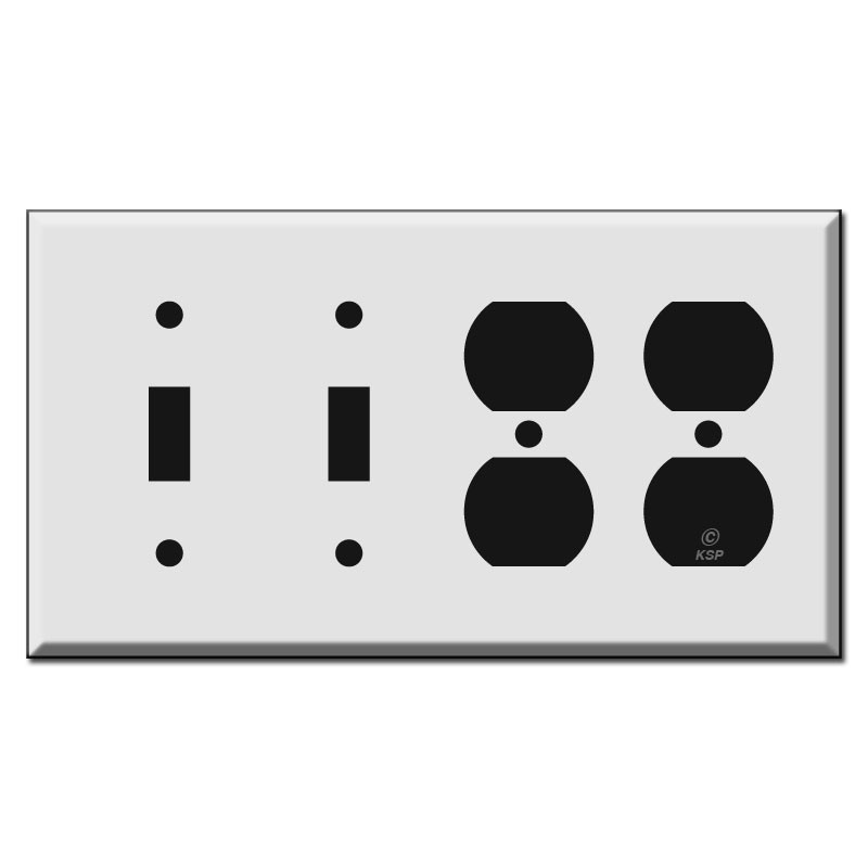 3 Toggle 1 Rocker Switch Plate | Kyle Switch Plates