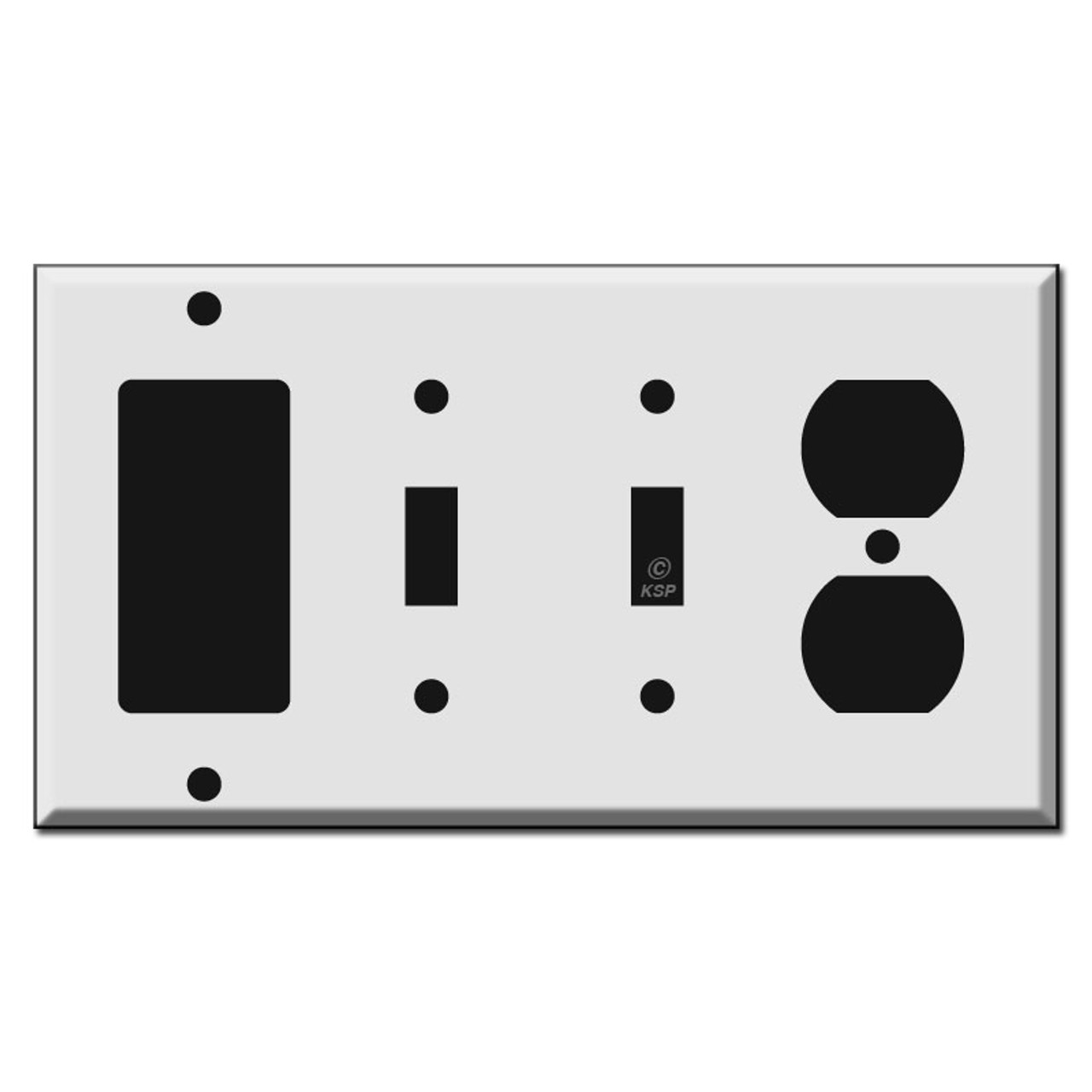 Single Toggle - Triple Rocker Switch Plate Covers | Kyle Switch Plates