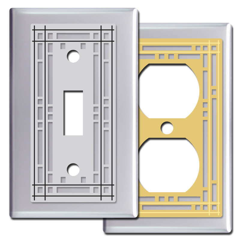 Mission Style Switch Plates & Outlet Covers Made in USA in 100 Sizes
