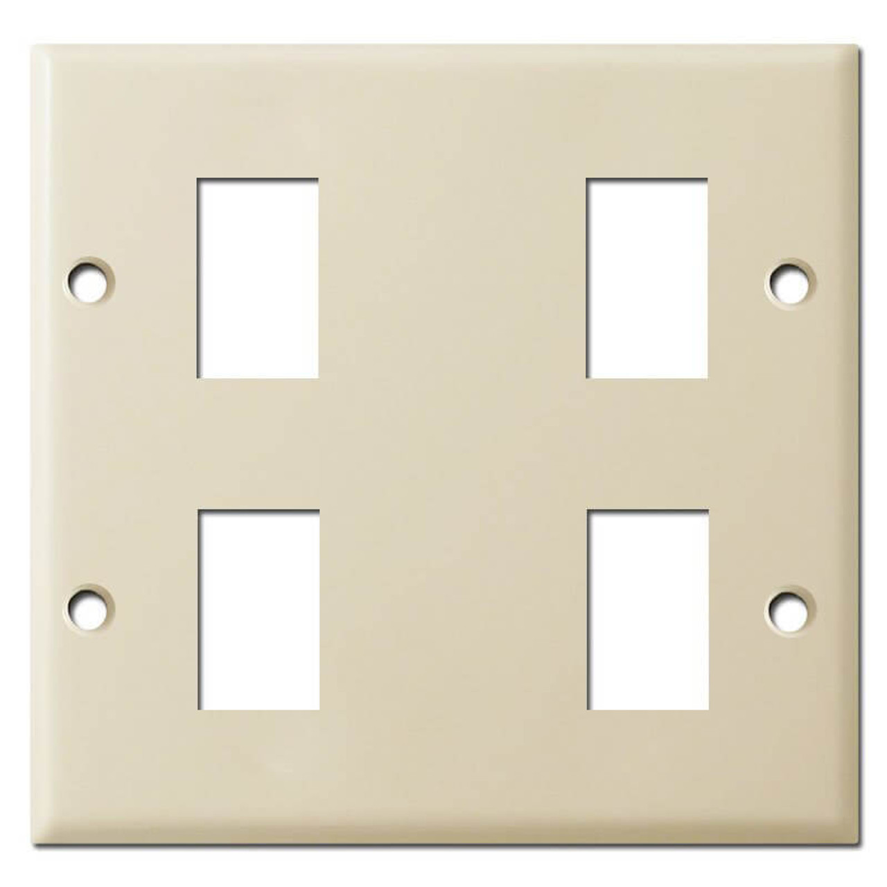 Old Style Two Ge Low Voltage Switch Plate Covers Ivory