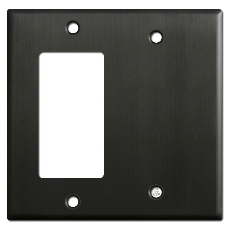 1 Rocker Light Switch Covers - Dark Bronze