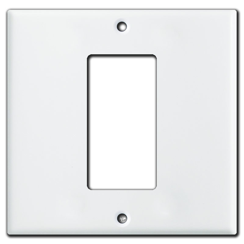 White Decora Rocker Switch Plates & GFI Outlet Covers - USA