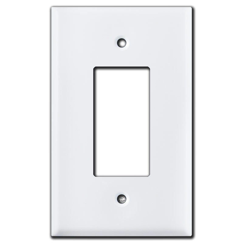 Oversized 2 Decora Rocker Switch Light Plate Covers - White