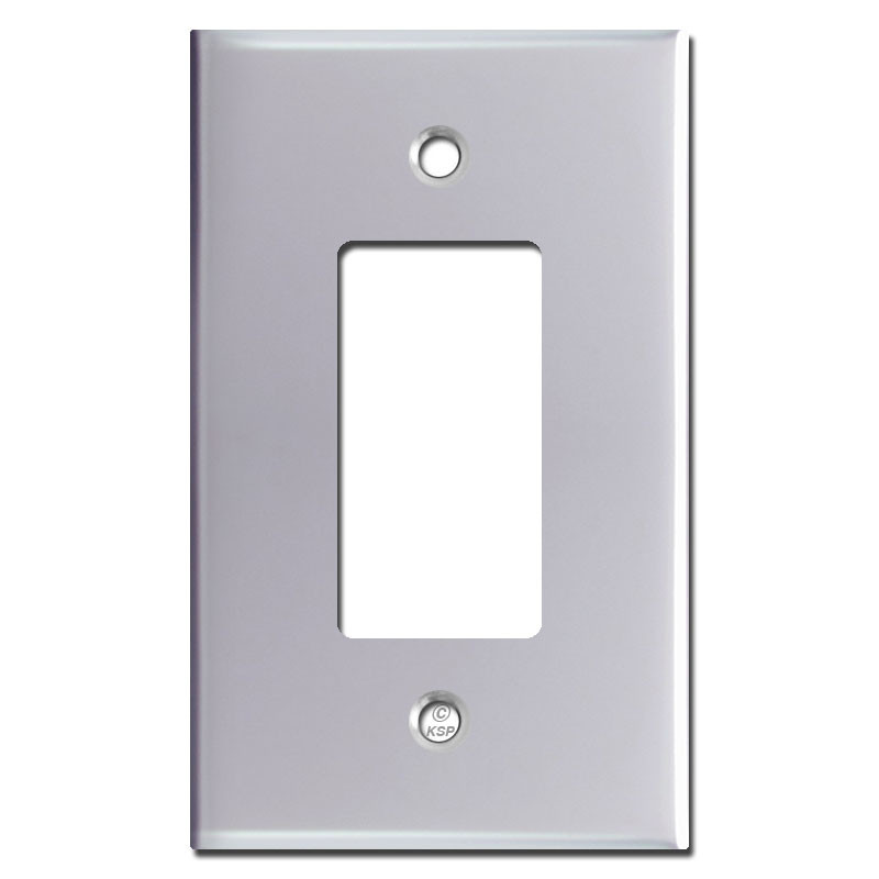 Double Rocker Switch Plate Cover - Polished Chrome