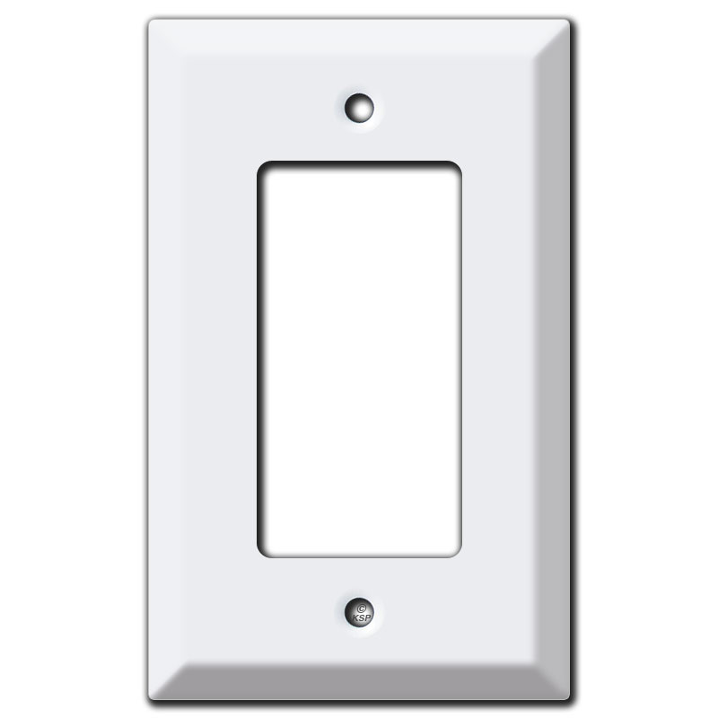 Deeper Single GFCI Decora Rocker Switch Wall Plate Covers - White