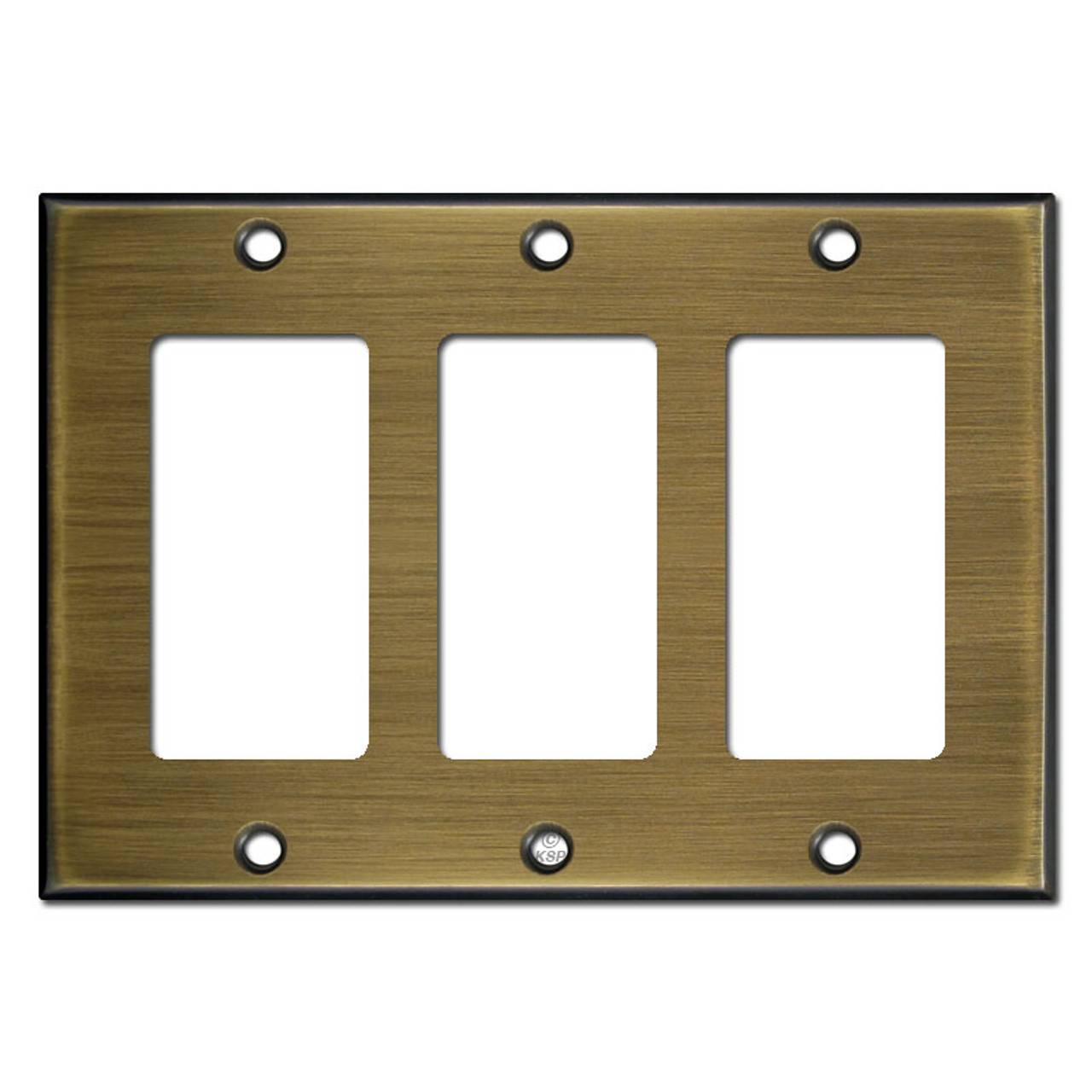 3 Decora Rocker GFI Switch Plates - Antique Brass 3 Decora Rocker GFI Switch Plates - Antique Brass