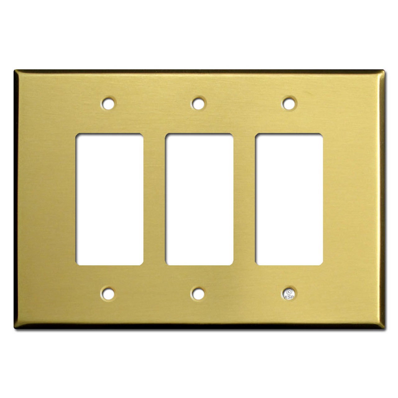 3 Decora Rocker Gfi Switch Plates Antique Brass