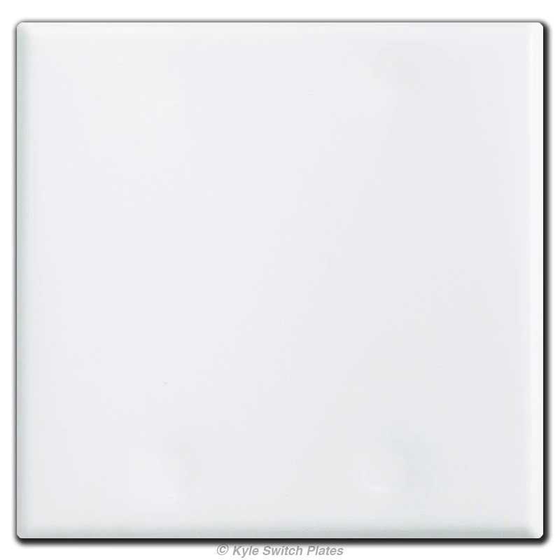 Oversized 2 Blank Jumbo Switch Plate Covers - White
